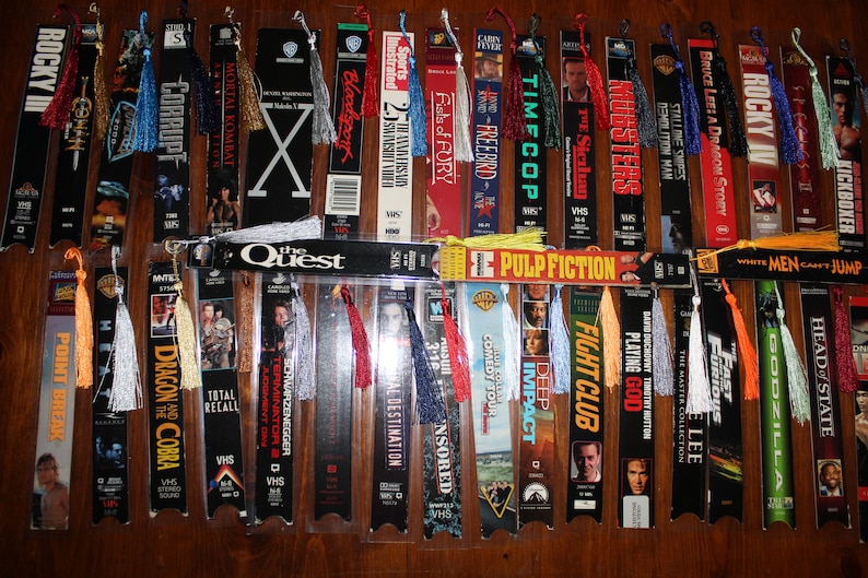Vintage VHS Movie Spine Bookmark: Upcycled Book Lover Gift - Etsy