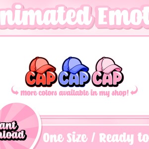 Blue Cap Animated Twitch Emote: Streamer Chat (digital Download) - Etsy