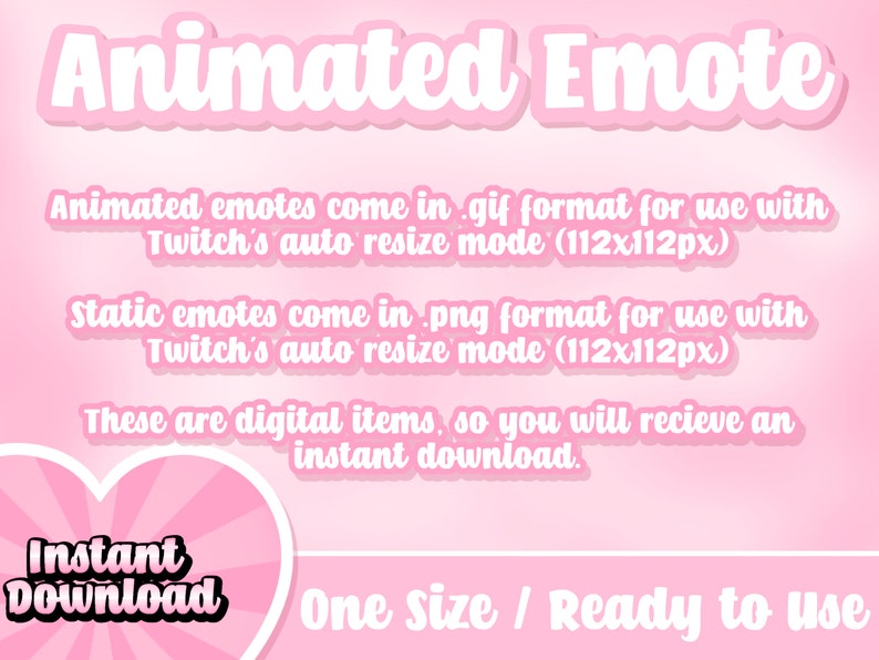 Good Job Pink Animated Static Twitch Emote Text Emotes Twitch Emotes ...
