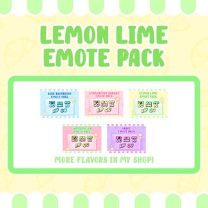 Twitch Emote Pack of 5 | Lemon Lime | Twitch Streamers | Affiliate ...