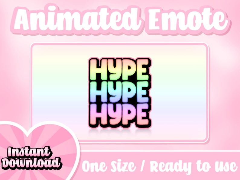 Animated Hype Rave Twitch Emote (digital Download) - Etsy