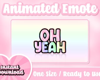 30 Cute Text Emotes Static Animated Twitch Emotes, Discord Emotes - Etsy