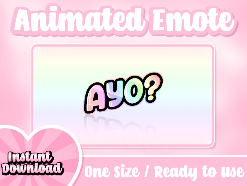 Ayo Animated Twitch Emote: Text Emotes for Discord, Kick, Youtube ...