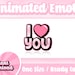 I Heart You Animated Twitch Emote | Comes With Static Emote | Text ...