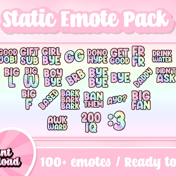 Oof Rainbow Animated Static Twitch Emote Text Emotes Twitch Emotes ...