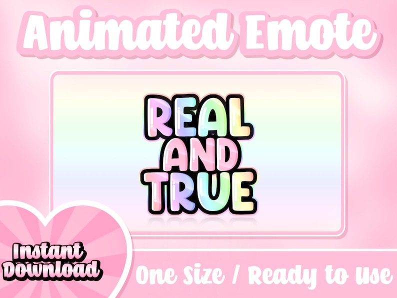 Real and True Animated + Static Twitch Emote | Text Emotes | Twitch ...