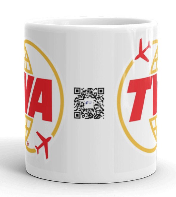 TWA Trans World Airlines Double-sided Coffee Tea Mug TWA - Etsy