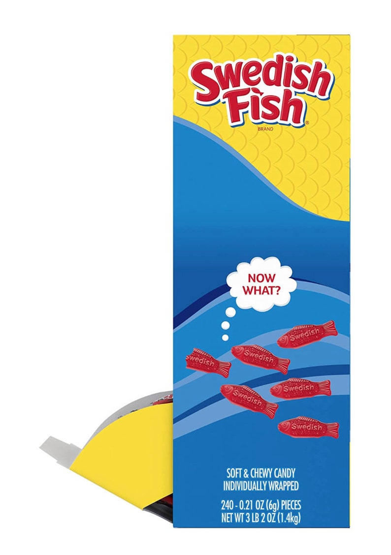 SWEDISH FISH Soft & Chewy Candy, Valentines Candy, 240 0.21 Oz ...