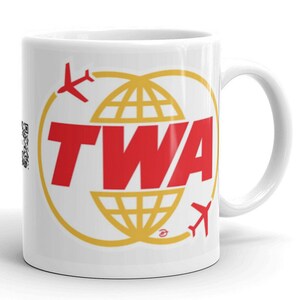 TWA Trans World Airlines Double-sided Coffee Tea Mug TWA - Etsy