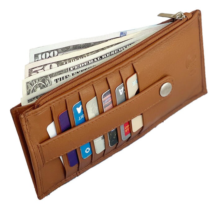 Long Credit Card Holder Wallet With ID Slot - Etsy