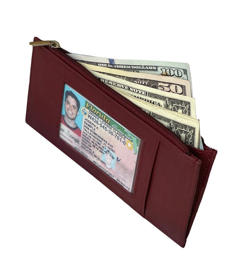 Long Credit Card Holder Wallet With ID Slot - Etsy