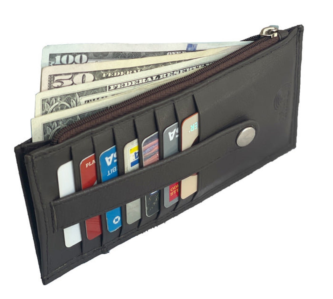 Long Credit Card Holder Wallet With ID Slot - Etsy