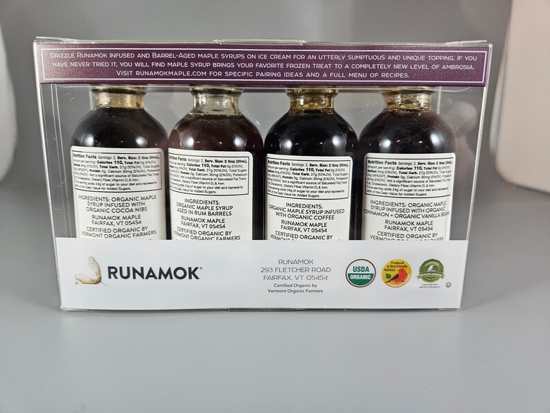 Runamok Maple Organic Maple Syrup Ice Cream Pairing Collection - Etsy