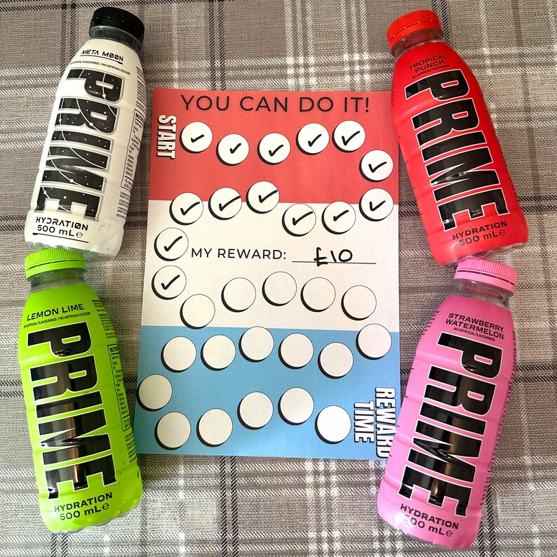 Hydration Drink Reward Chart Printable Kids Good Behaviour Sticker ...