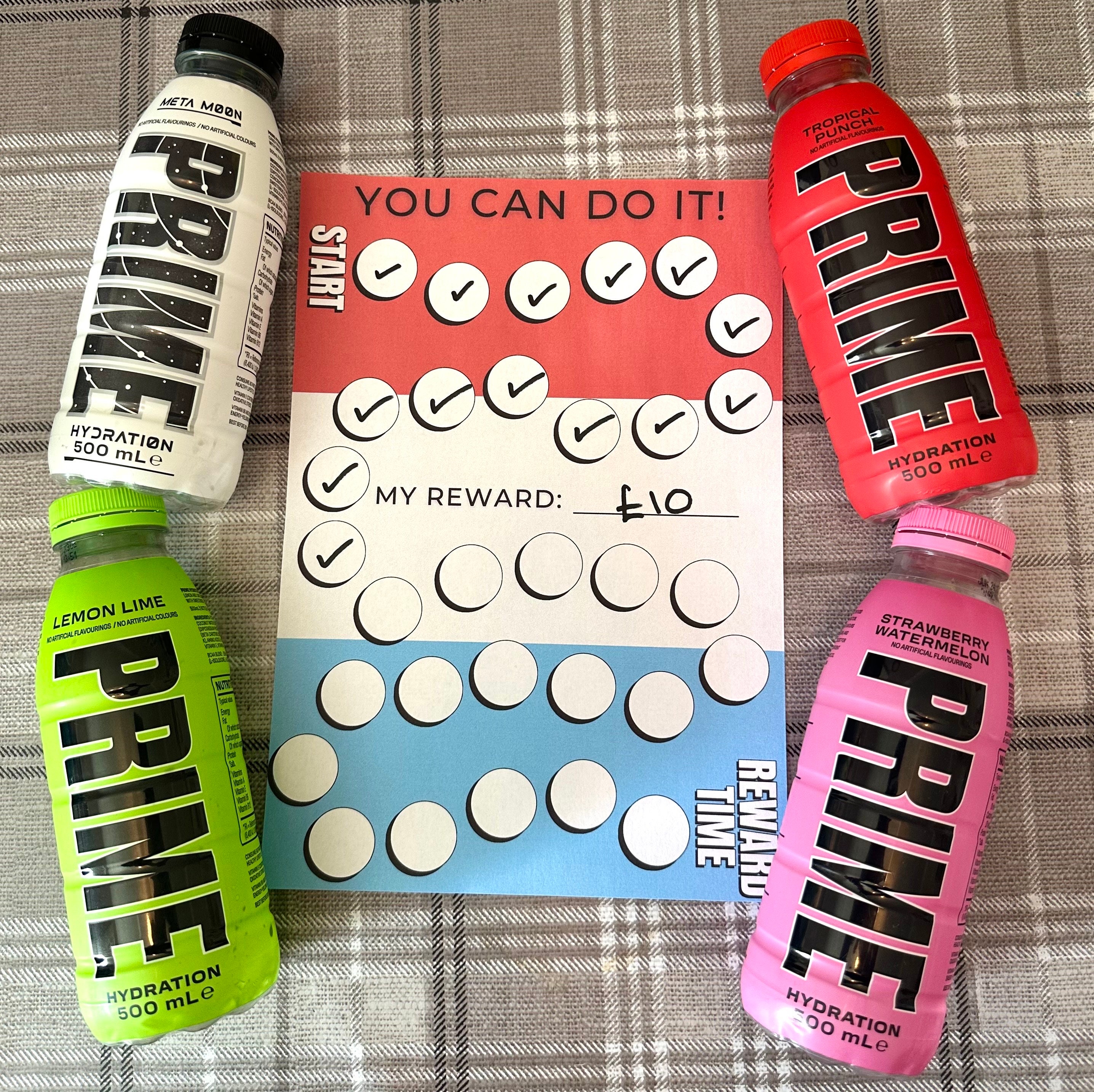 Hydration Drink Reward Chart Printable Kids Good Behaviour Sticker ...