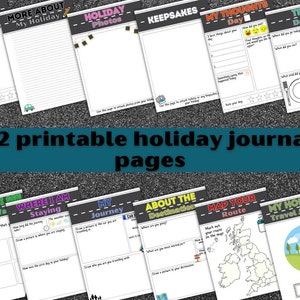 Kids Road Trip Bundle Printable Kids Travel Bingo Journal Summer ...