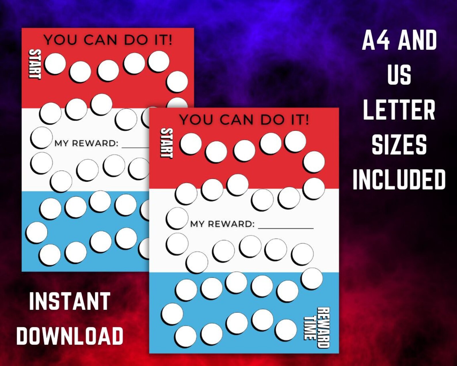 Hydration Drink Reward Chart Printable Kids Good Behaviour Sticker ...