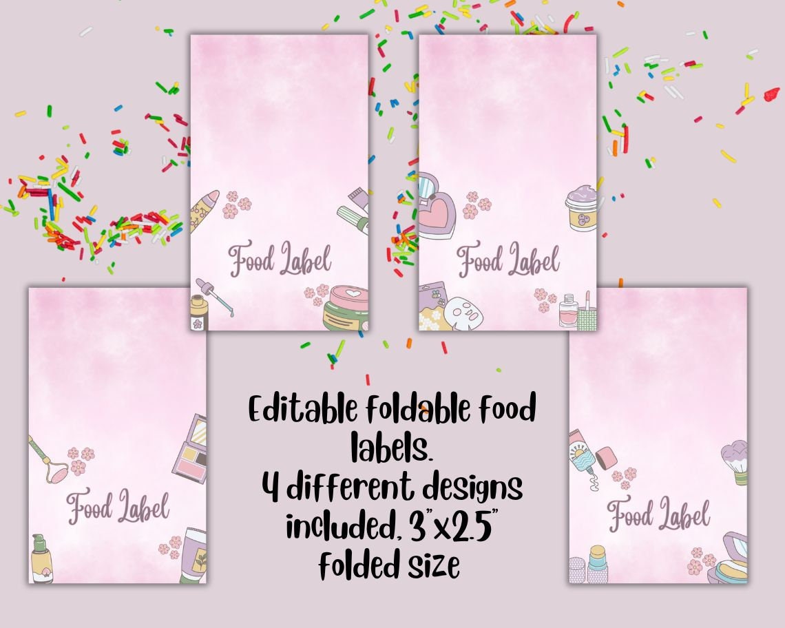 Printable Pamper Party Bundle, Editable Pamper Party Decorations Set ...