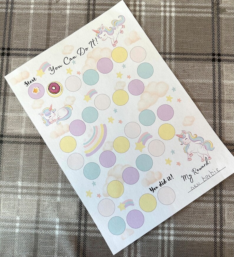 Unicorn Reward Chart Printable Kids Good Behaviour Sticker Chart ...
