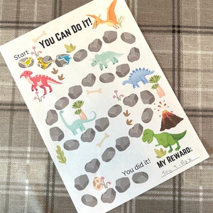 Dinosaur Reward Chart Printable Kids Good Behaviour Sticker Chart ...