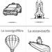 Printable Coloring Book: Learn Modes of Transport in French 16 Pgs ...