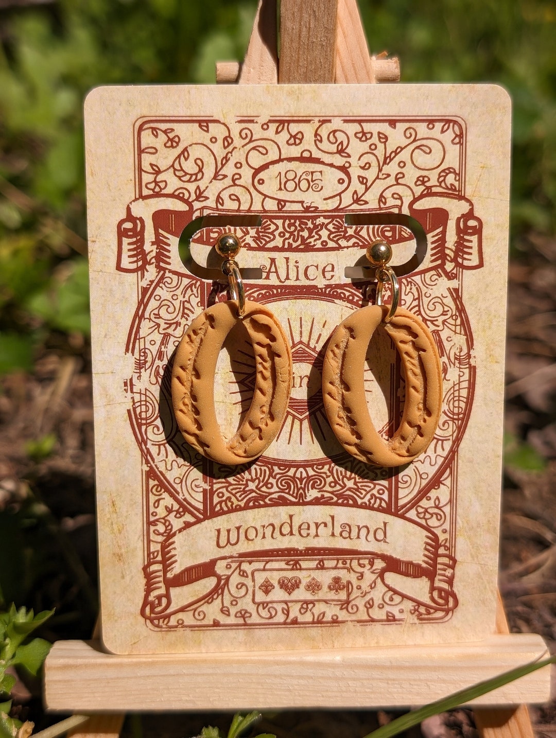 The Frodo | Gold Folklore Magical Hobbit Ring | Clay Earrings - Etsy