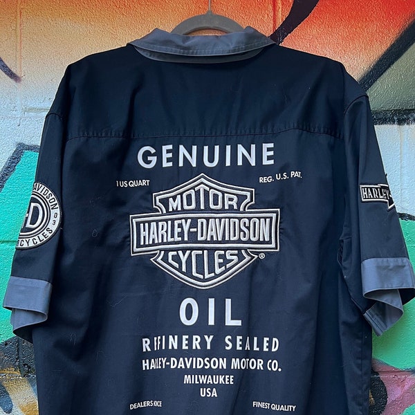 Harley Davidson Mechanic Shirt - Etsy