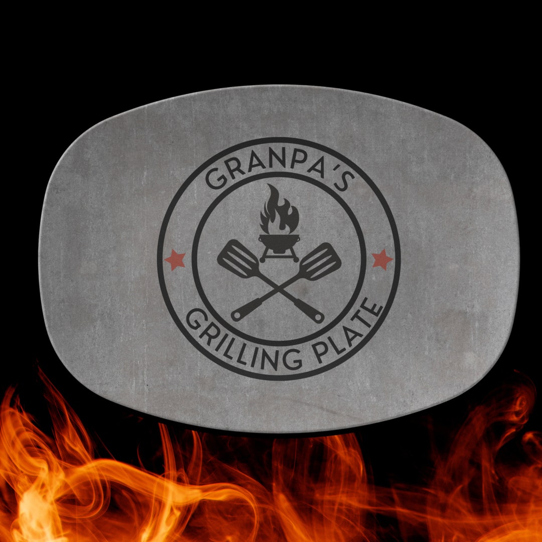 Personalized Grilling Plate for Dad, Father's Day BBQ Gift for Him ...