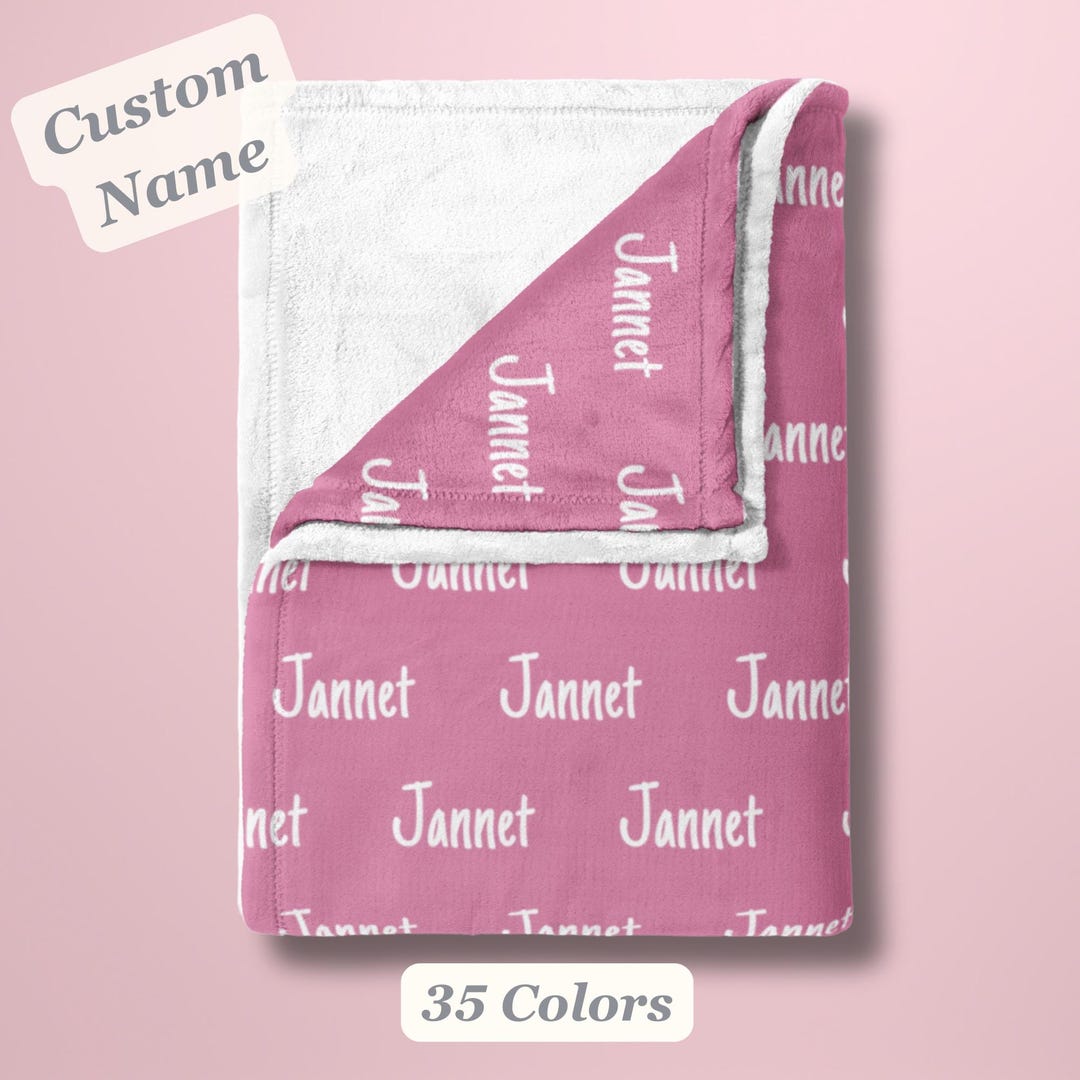 Personalized Baby Blanket, Custom Baby Name Blanket, Customized Baby ...