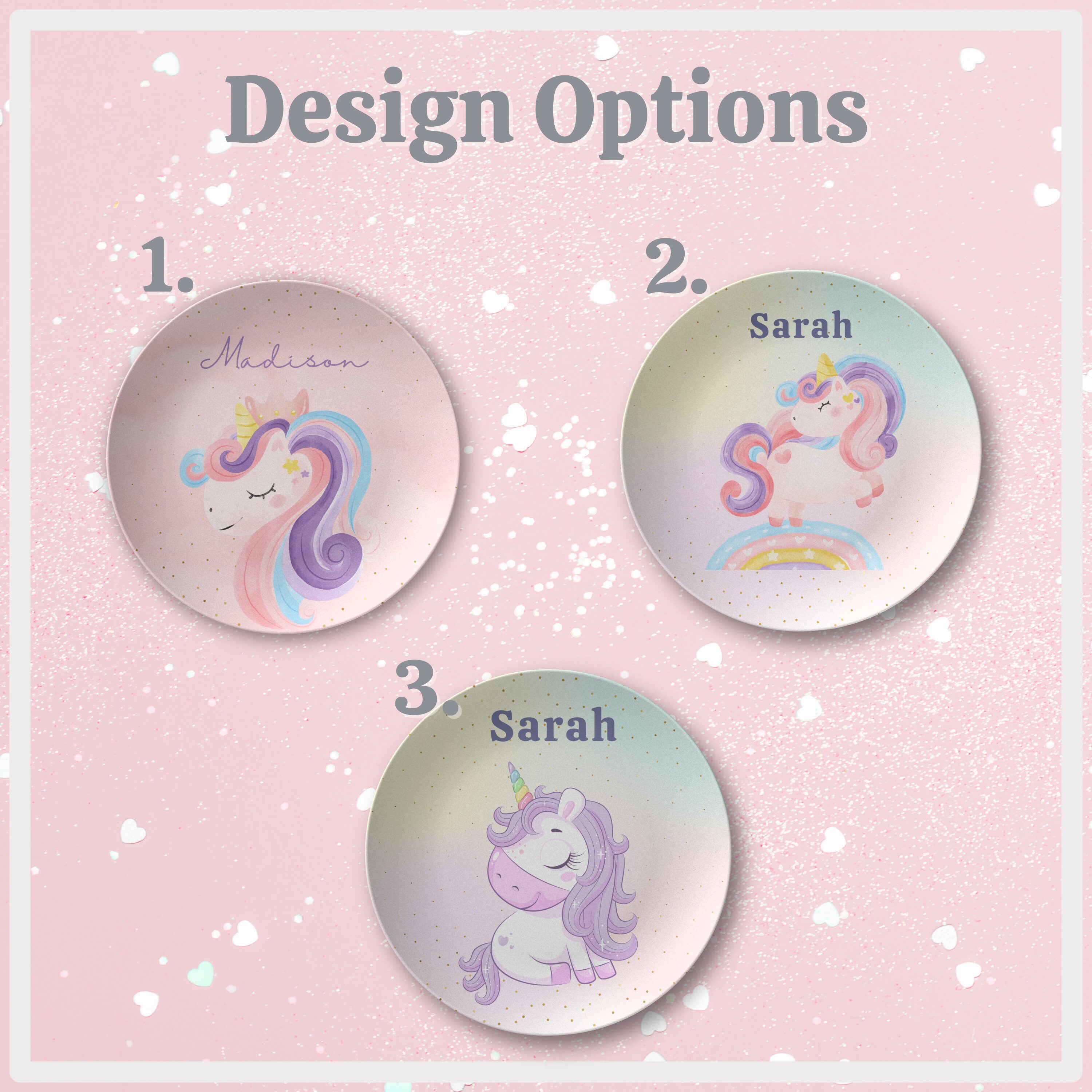 Personalized Name Plate for Girls, Custom Birthday Gifts, Unicorn ...