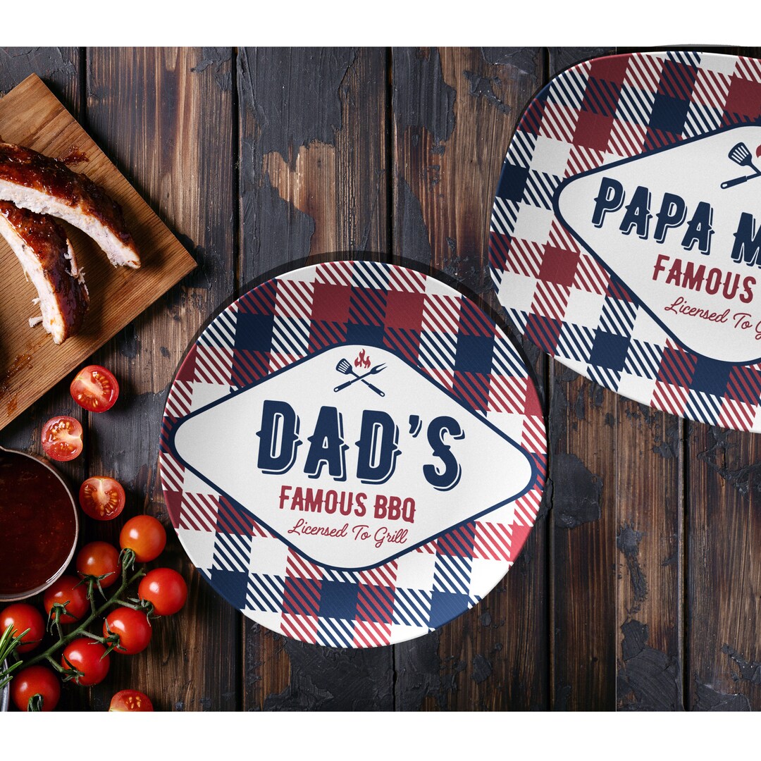 Personalized Fathers Day Gift Grandpa, Gifts for Papa, Barbecue Serving ...