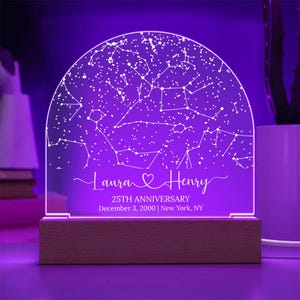 Custom Star Map by Date, Personalized Constellation Map, Star Map Night ...