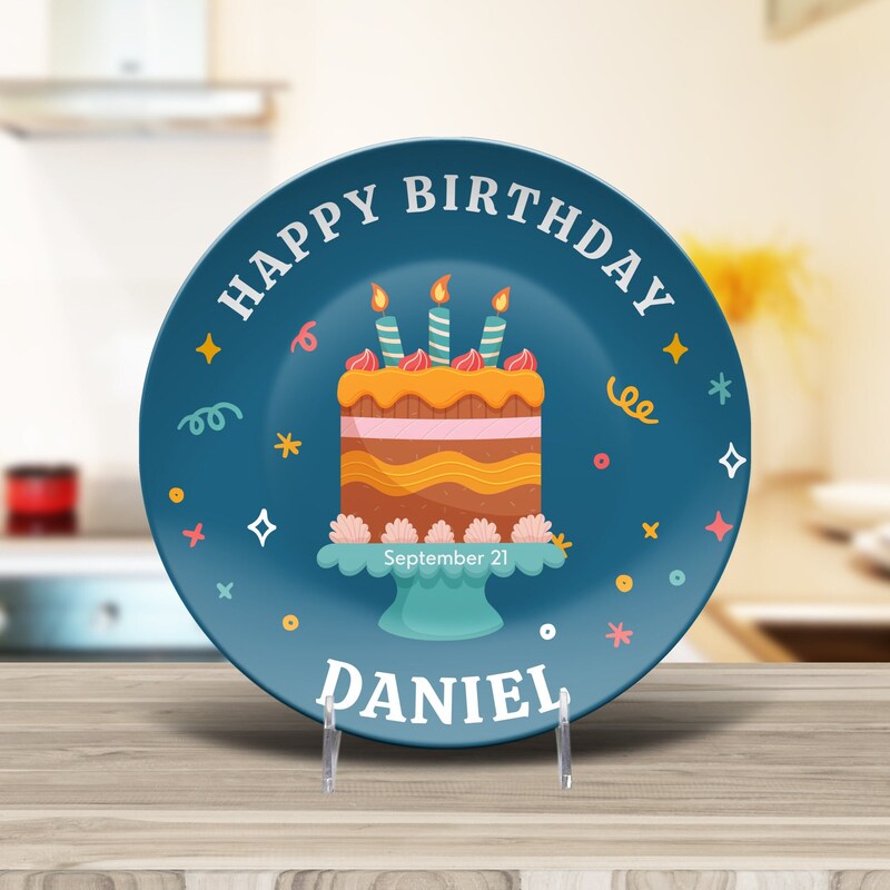 Birthday Plate - Etsy