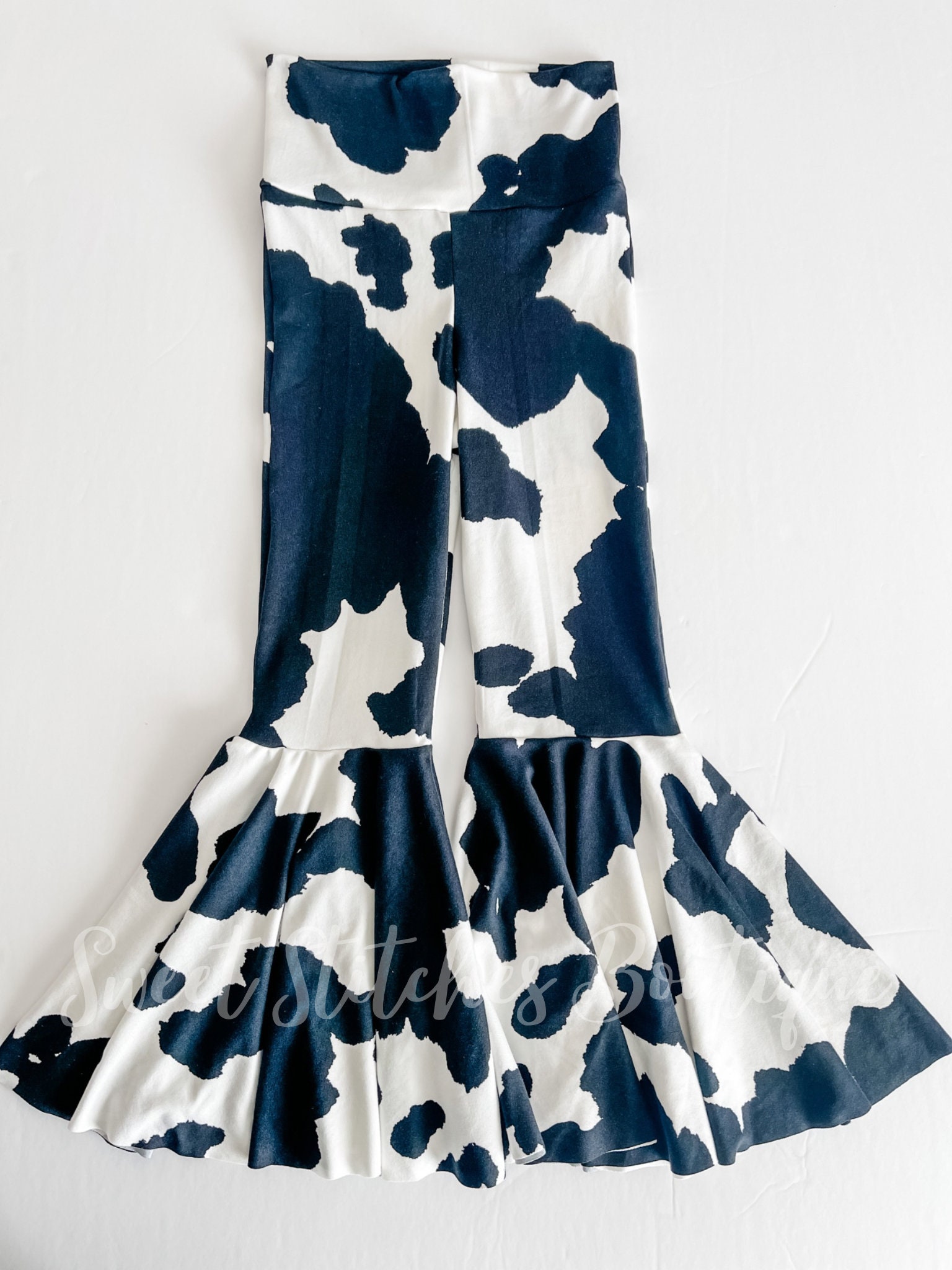 Cow Print Bell Bottoms / Cowgirl Bottoms - Etsy