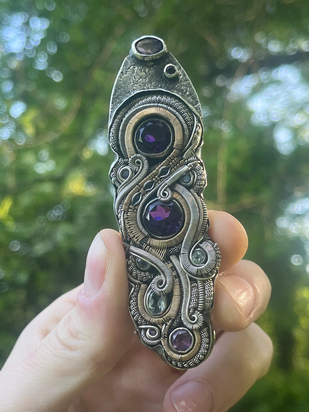 Anthony Robert Luxury Wire Wrapped Pendant - Etsy