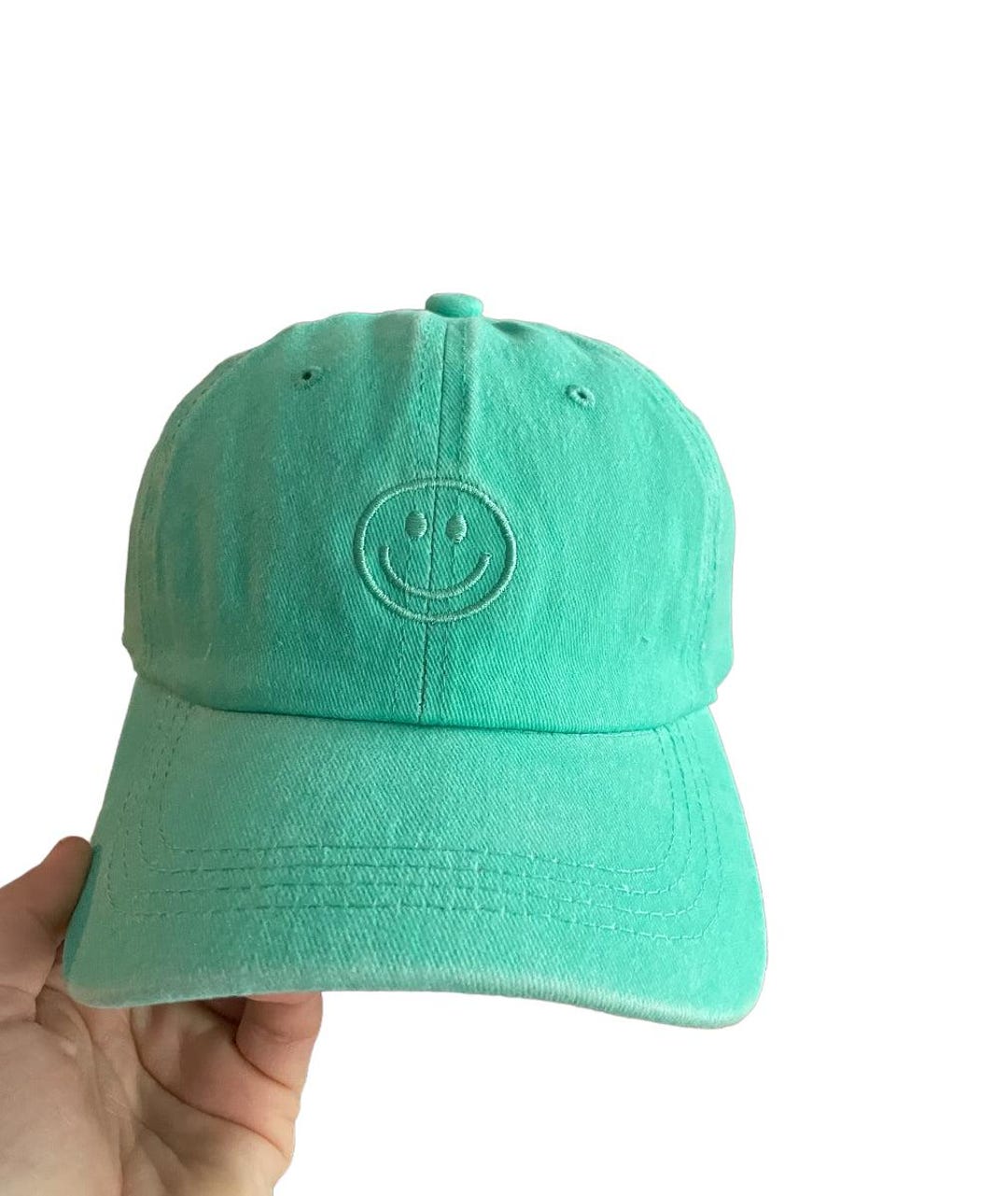 Smiley Cap Turquoise - Etsy