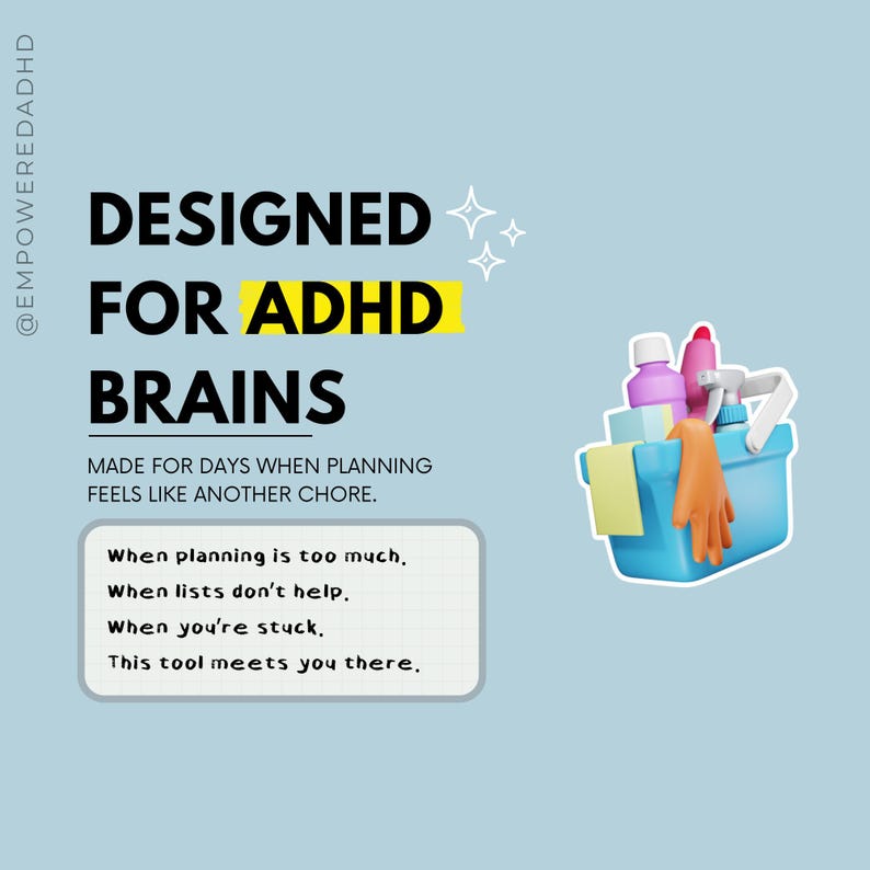 ADHD Cleaning Reset: One-room Printable Tool (PDF Download) - Etsy