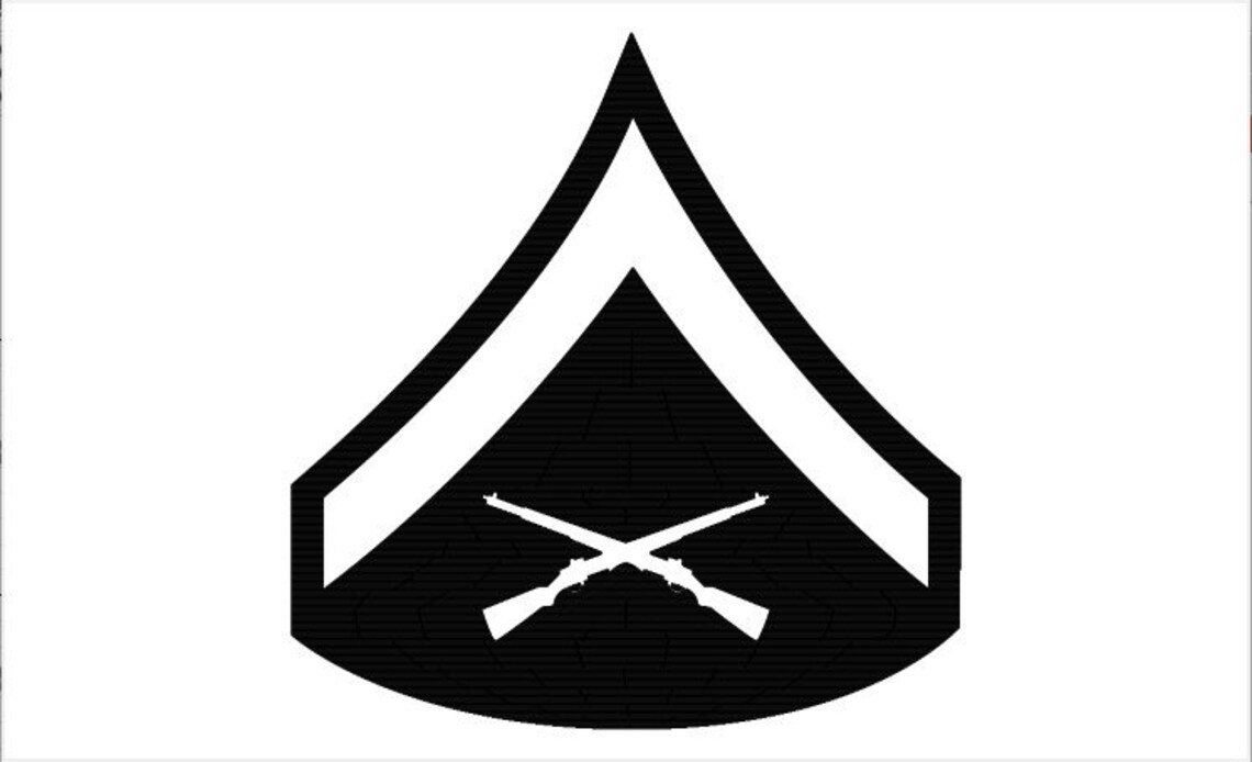 USMC Enlisted Rank Insignias SVG - Etsy