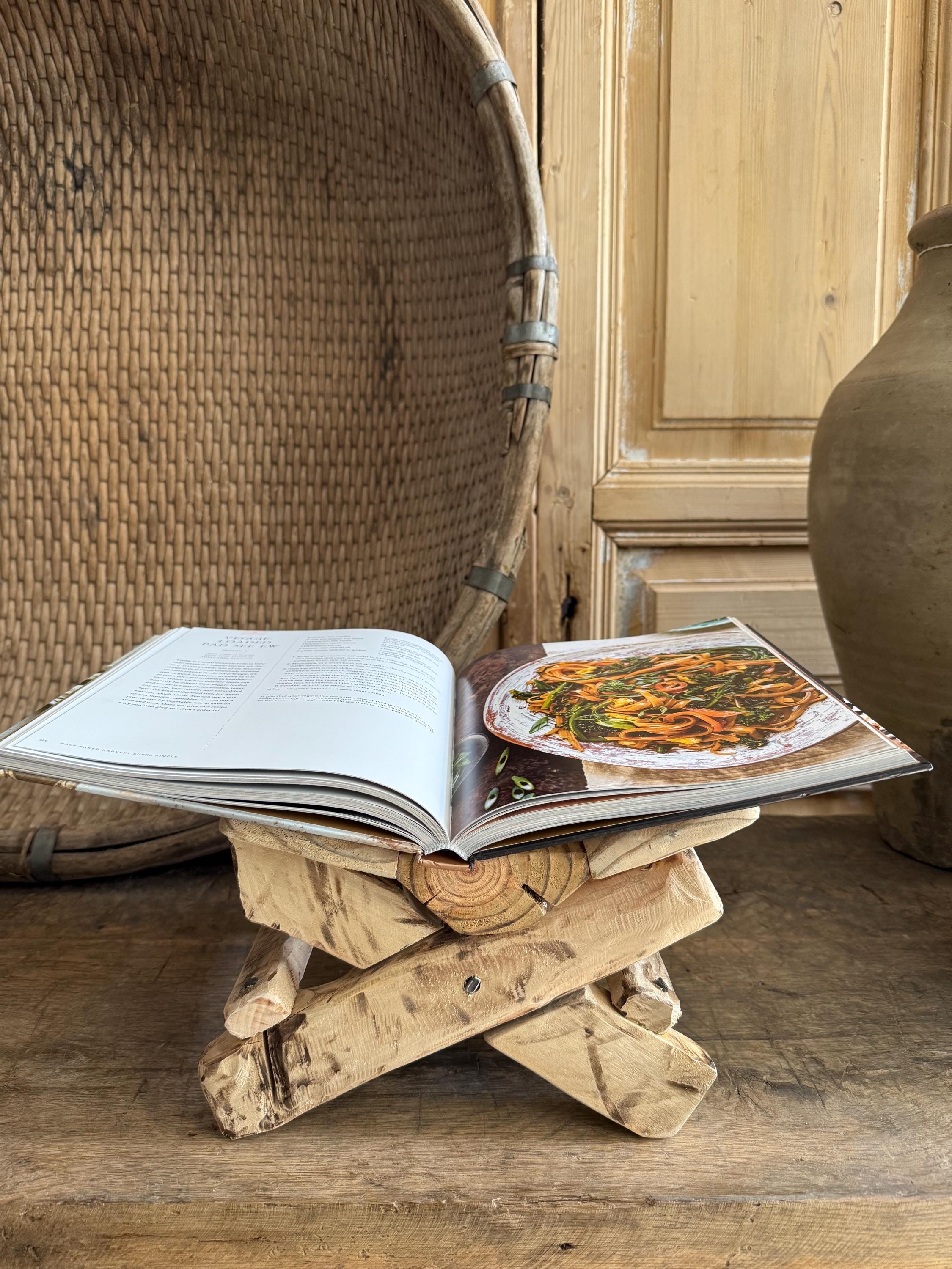 Book Stand: Rustic Cookbook Display - Etsy