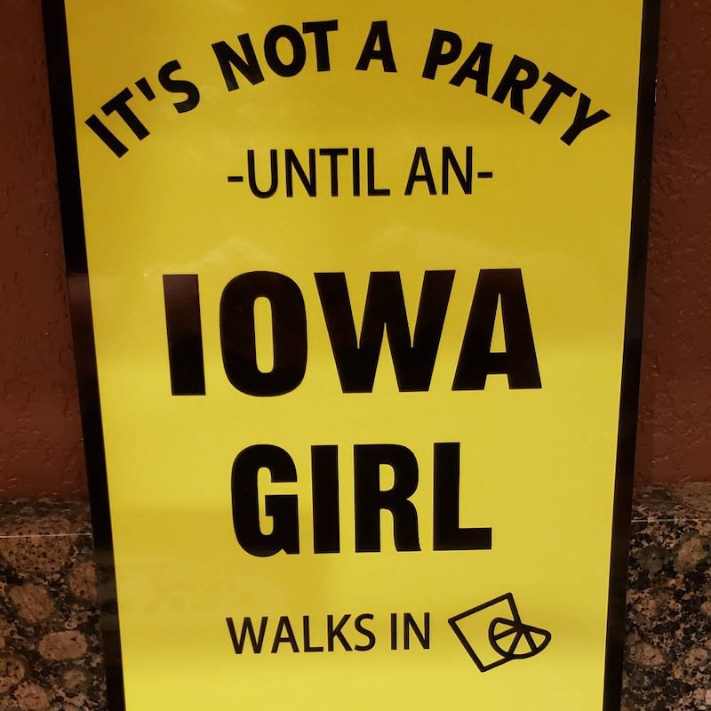 Iowa Hawkeye Sign - Etsy