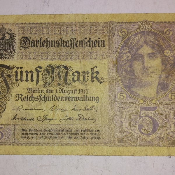 German Mark Banknotes - Etsy