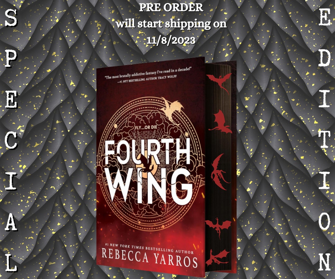 Fourth Wing Red Special Edition READY TO SHIP Sprayed Edges, Rebecca ...