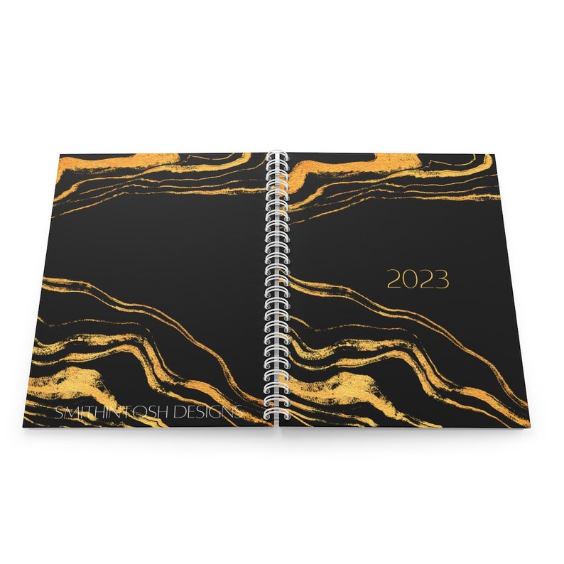 Black and Gold Journal 2023 - Etsy