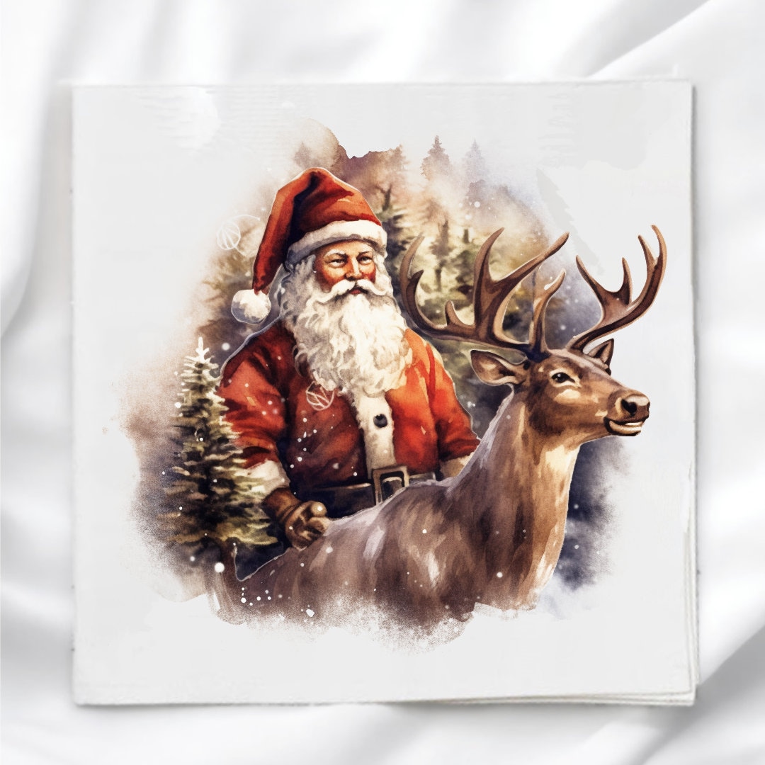 Fabric Panels Christmas Santa Fabric Block Quilt Square - Etsy