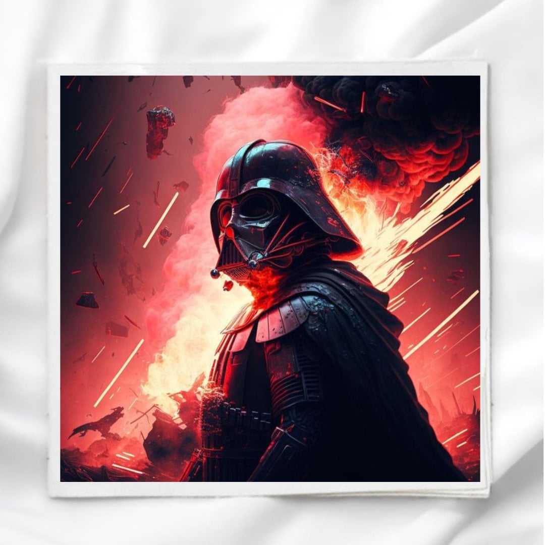 Star Wars Fabric Panel, Darth Vader Quilt Block, Quiltmaking, Fabric ...