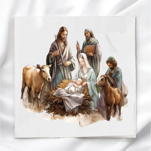 Nativity Scene Christmas Fabric - Etsy