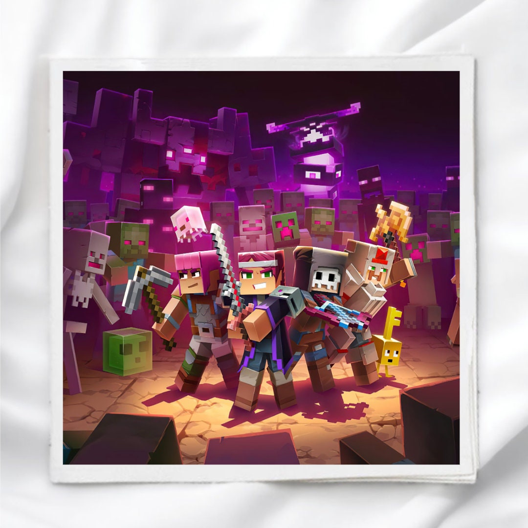 Fabric Panel, Minecraft Quilt Block für Nähprojekte, Stoffquadrat ...
