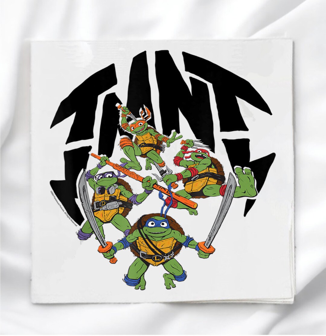 Fabric Panel, Ninja Turtles TMNT Quilt Block für Nähprojekte, Fabric ...