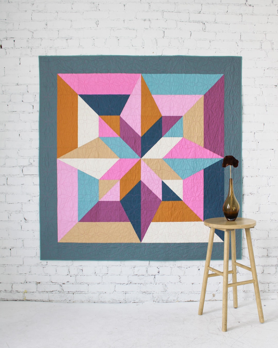 Arete Quilt Pattern | 8-color Version (PDF Download) - Etsy
