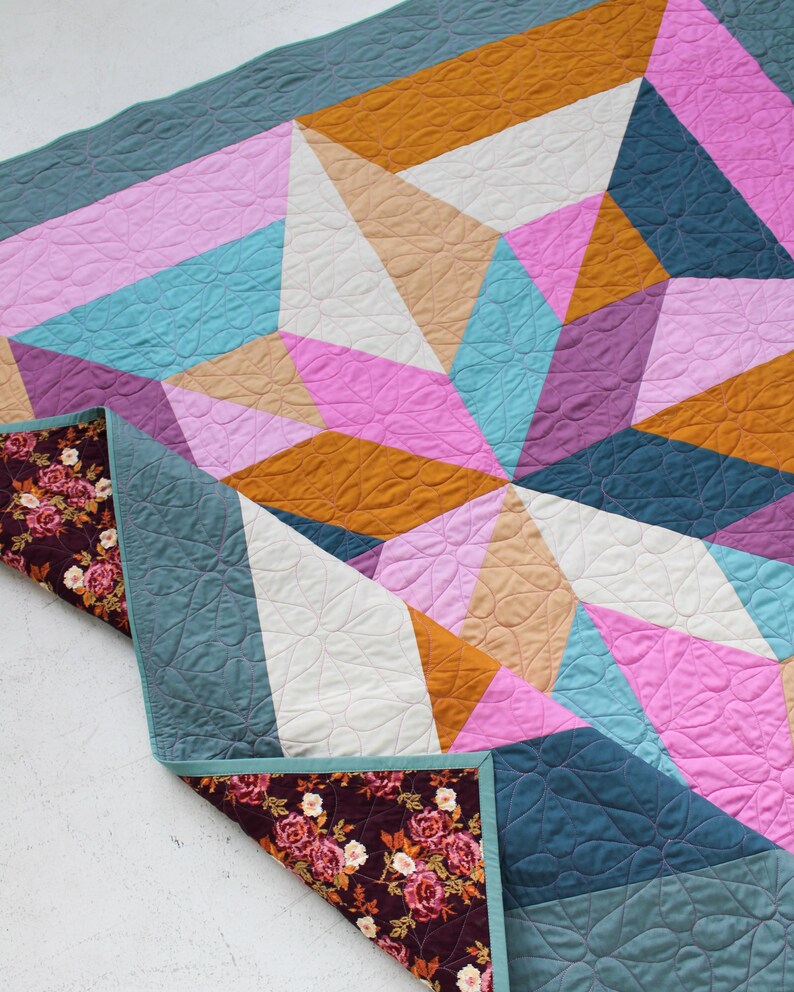 Arete Quilt Pattern | 8-color Version (PDF Download) - Etsy